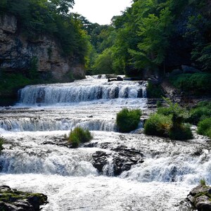 Willow River Water Falls Located in the Willow River State Park Near ...