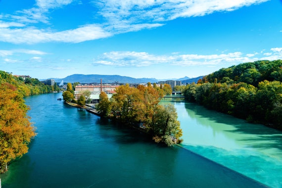 Rhone And Arve River