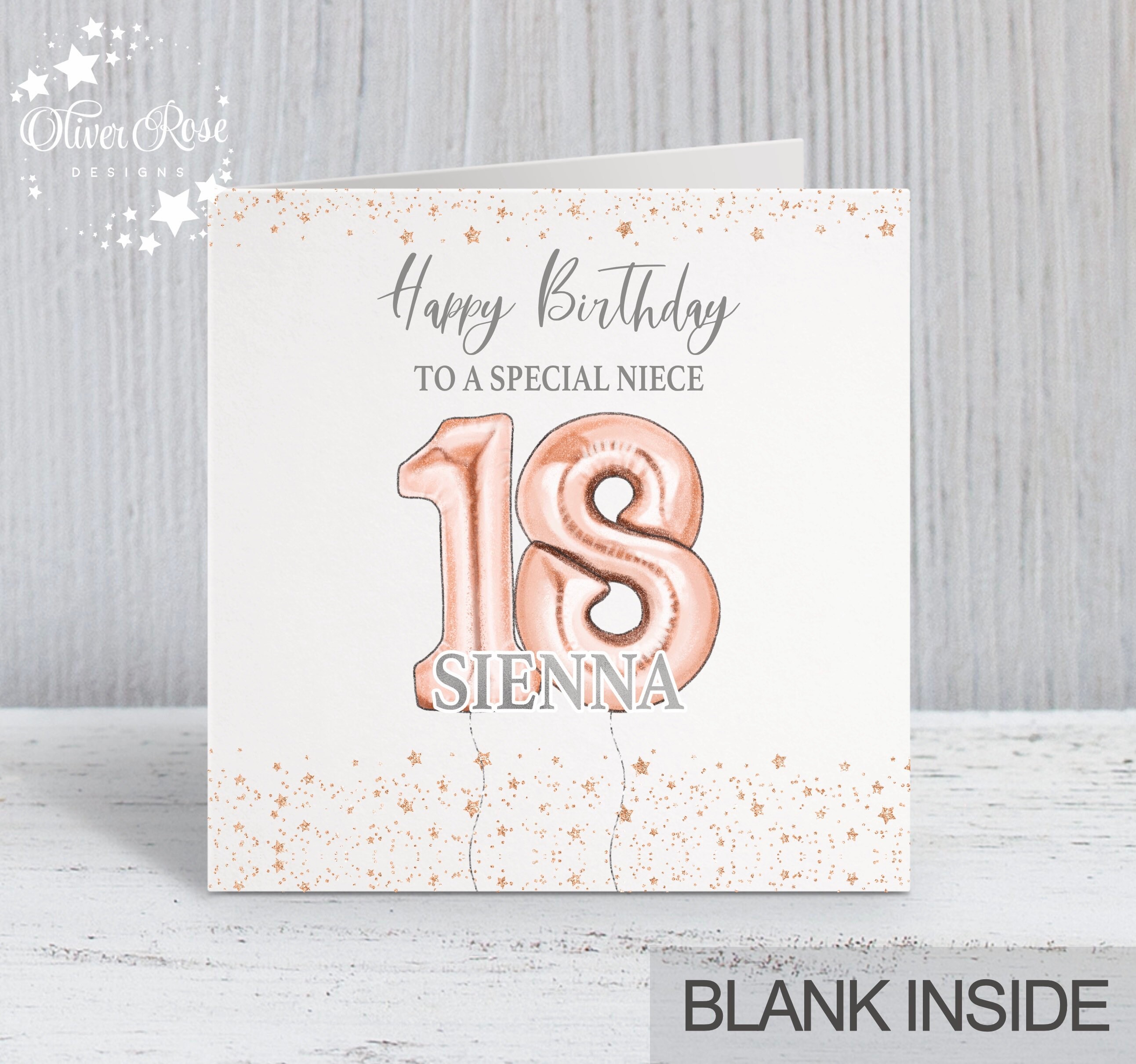18th Birthday Card AGE 18 Personalised Cards for Her Rose | Etsy UK