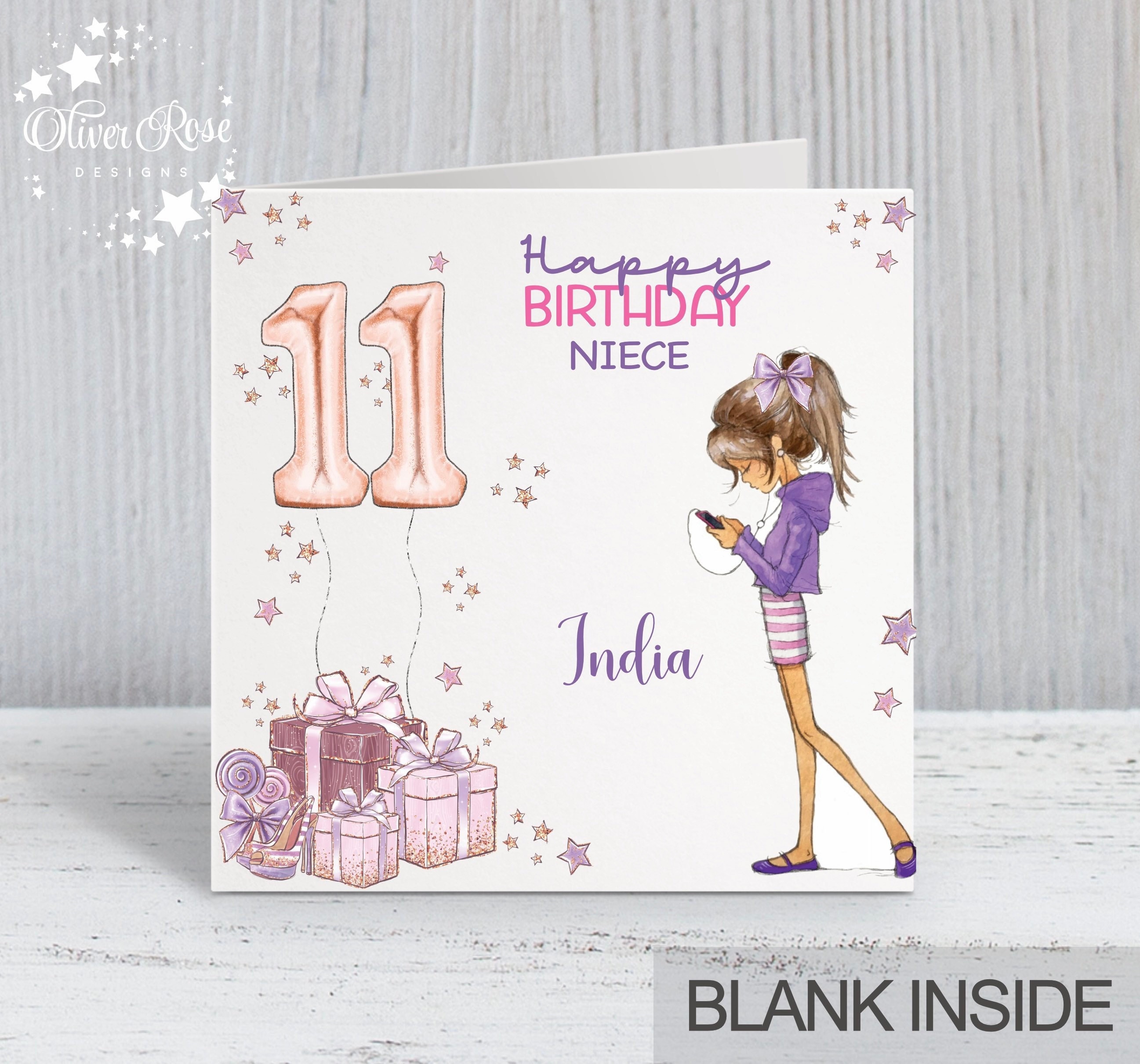 11th Birthday Card AGE 11 Eleven Eleventh Personalised - Etsy UK
