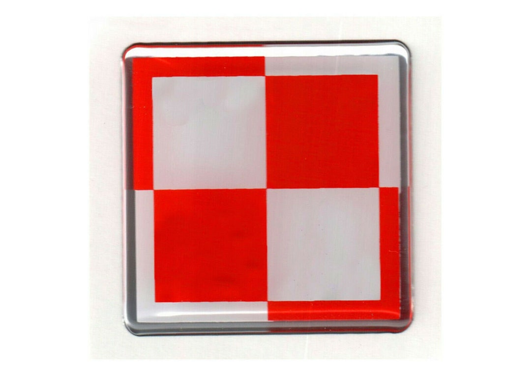 Polish Air Force Checkerboard 3D Sticker Car Decal / Szachownica ...