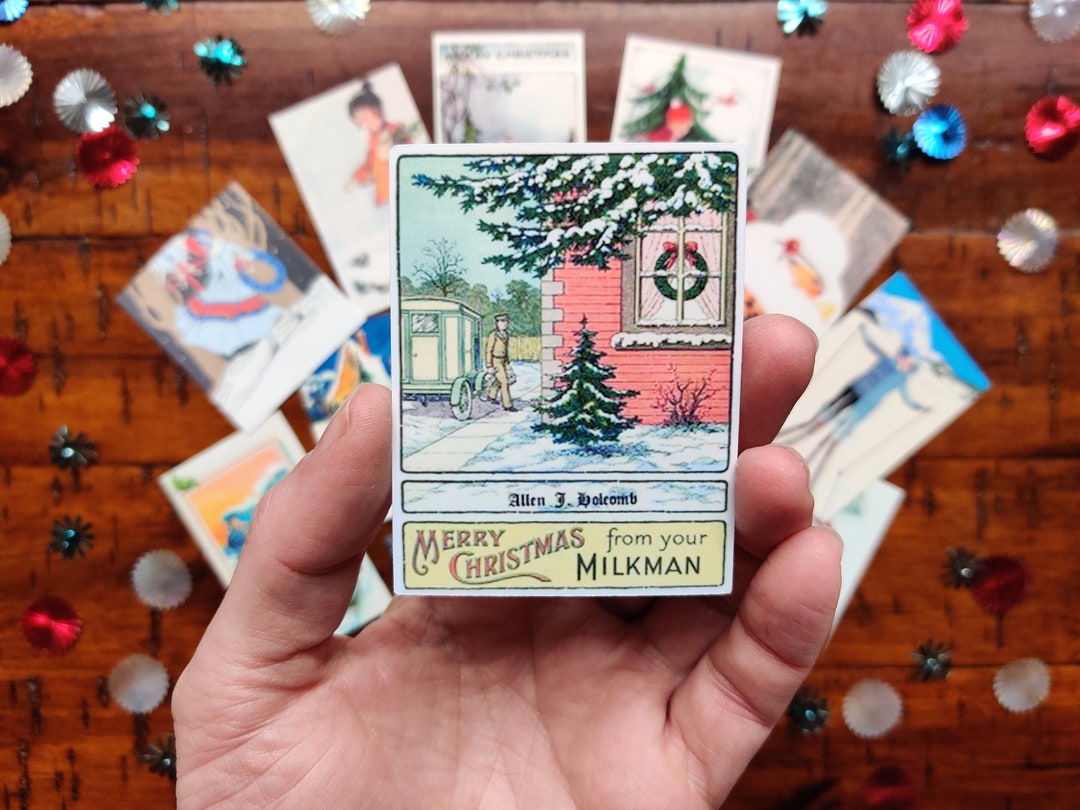 12 Piece Vintage Snow Scene Stickers, Art Deco Stickers, Vintage Skiing ...