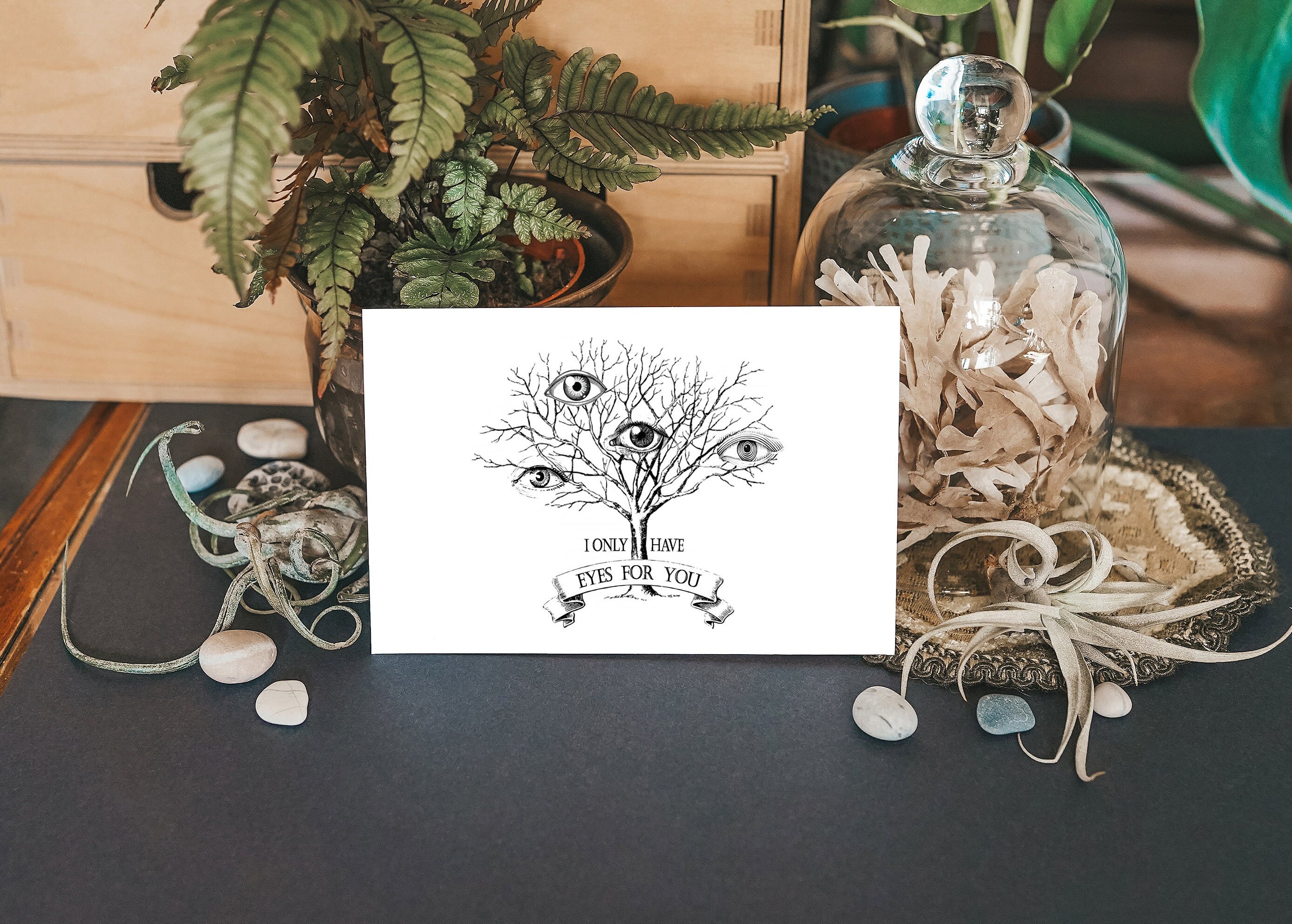 Printable Vintage Eyes for You Card Digital Eye Card - Etsy