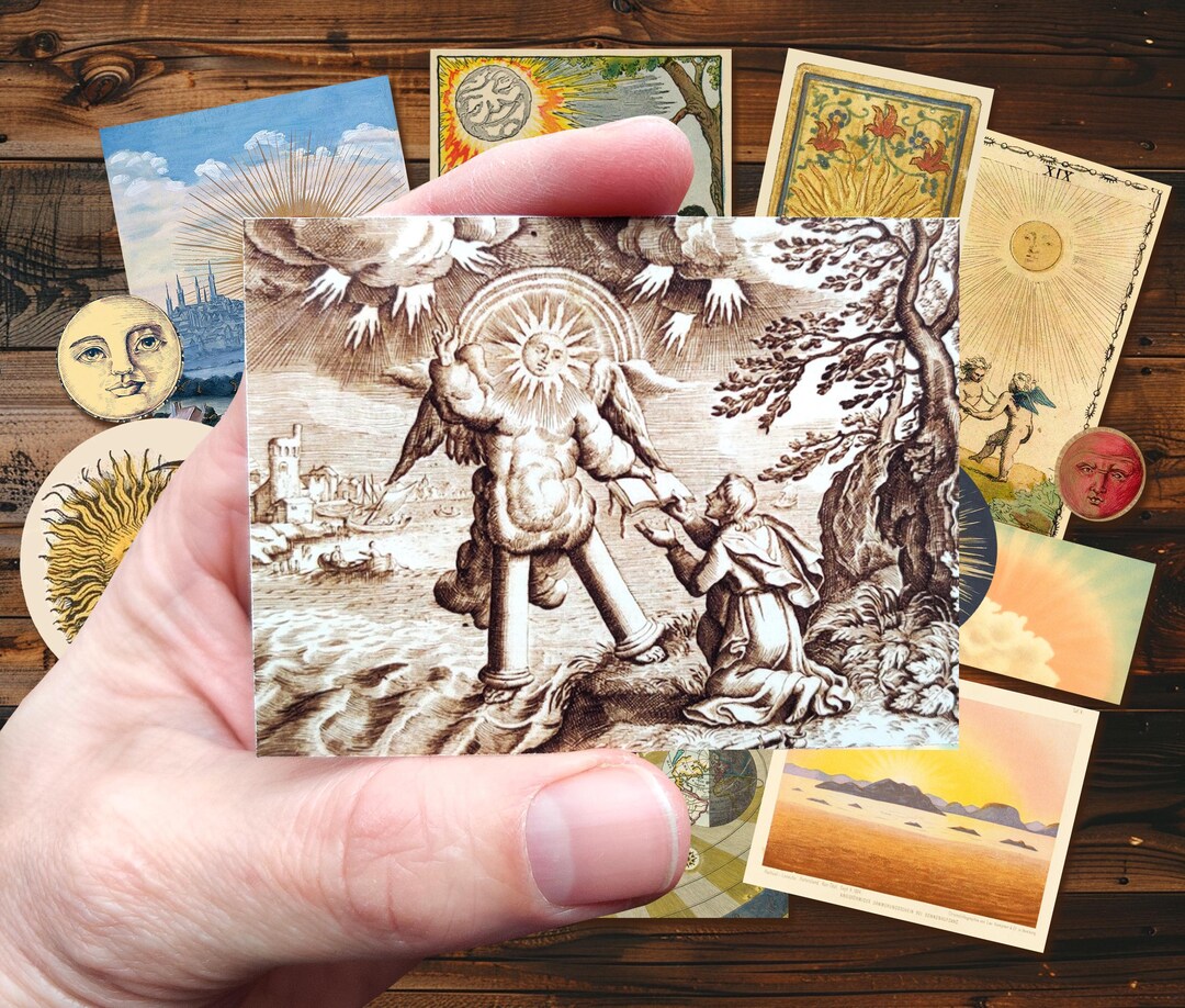 15 Piece Vintage Sun Sticker Set, Victorian Stickers, Sun Art, El Sol ...