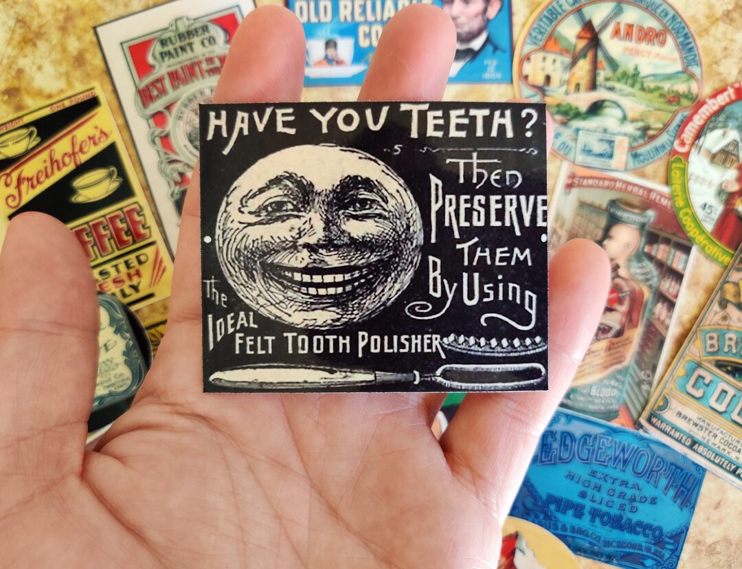 15 Piece Vintage Label Stickers 2, Advertisements Stickers, Vintage ...