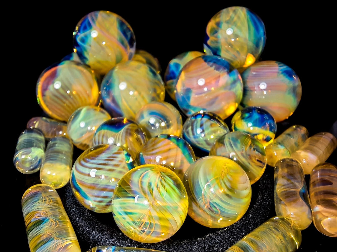 Gold and Silver Fumed Slurper Set - Handcrafted in USA for Optimal ...