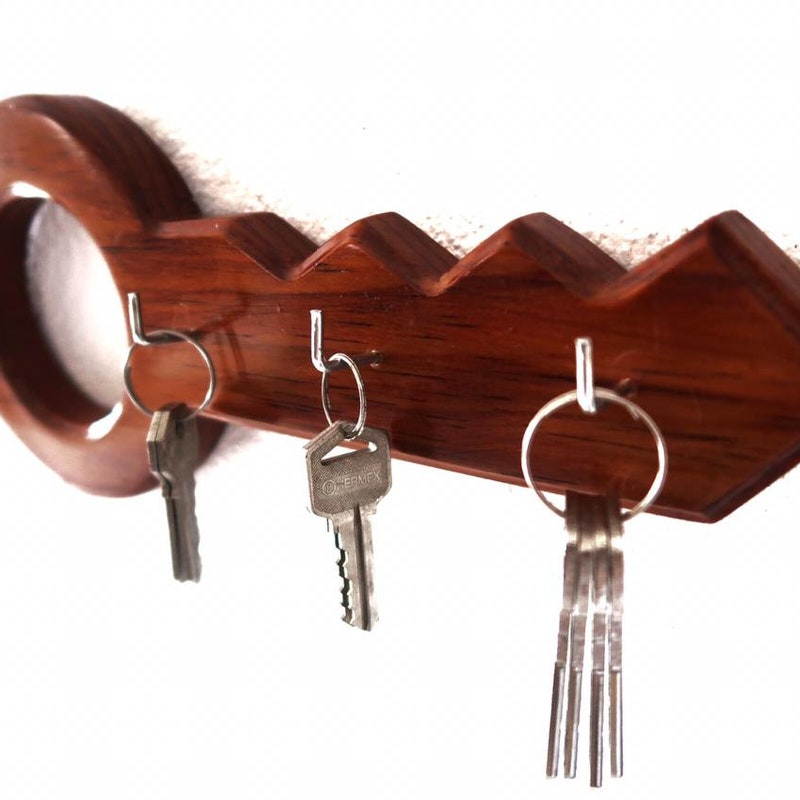 Wooden Key Holder - Etsy