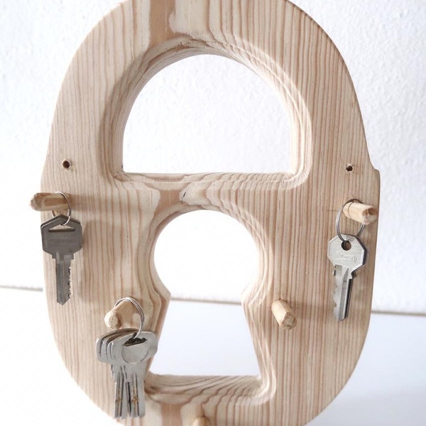 Wooden Key Holder - Etsy