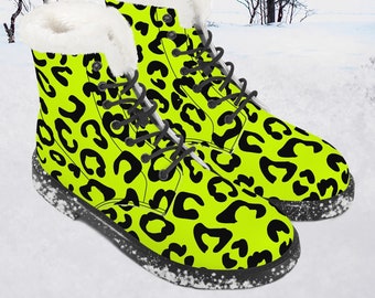 Snow Leopard Fur Boots - Etsy