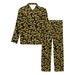 Buttoned Pajama Set for Men Snow Leopard Print, Long Sleeve Pajamas ...