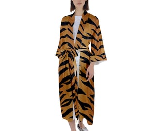 Tiger Print Robe | Etsy