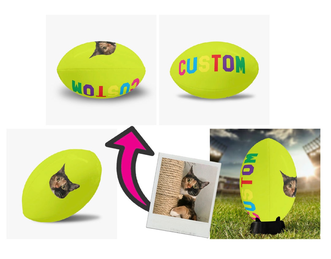 Custom Full Size Rugby Ball, Personalized Rugby Ball, Rugby Gift, Photo ...