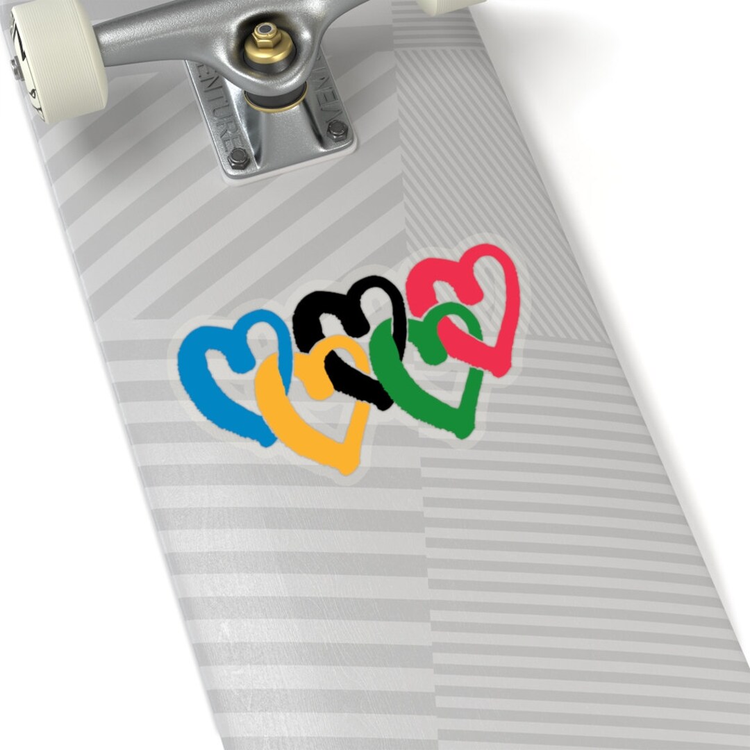 Kiss-cut Stickers I Love Sports Olympic Rings Graffiti - Etsy