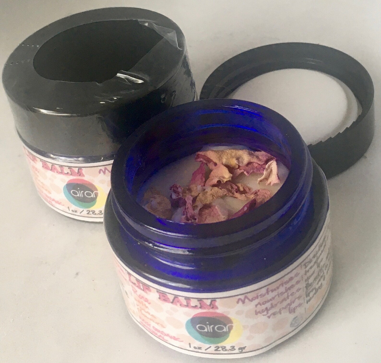 Organic All Natural Rose Lip Balm With Rose Petals Botanical - Etsy