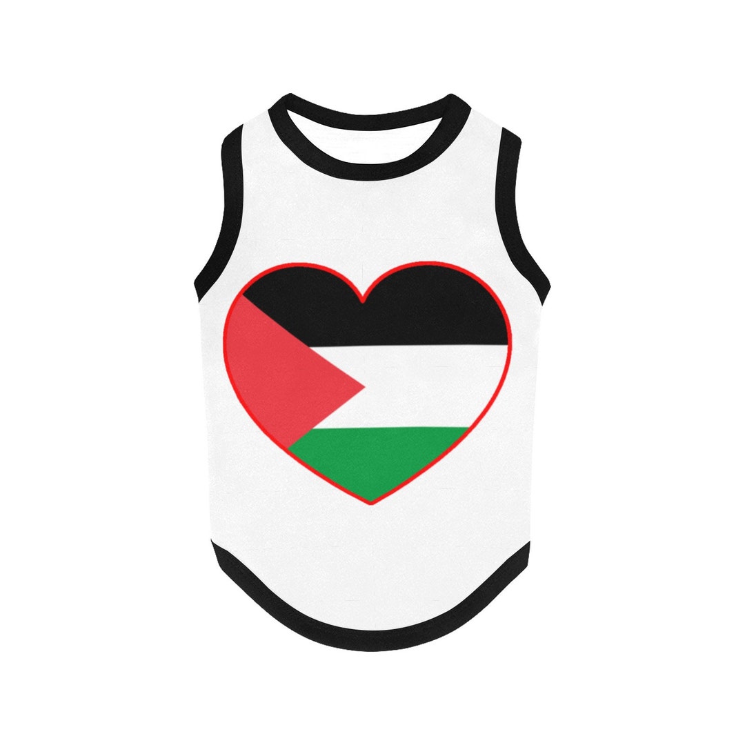 I Love Palestine Dog Shirt, Palestinian Flag, Dog T-shirt, Dog Tank Top ...
