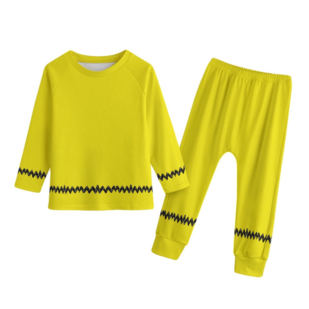 Classic Iconic Illuminating Yellow Fleece Set for Kids, Yellow Pajama ...