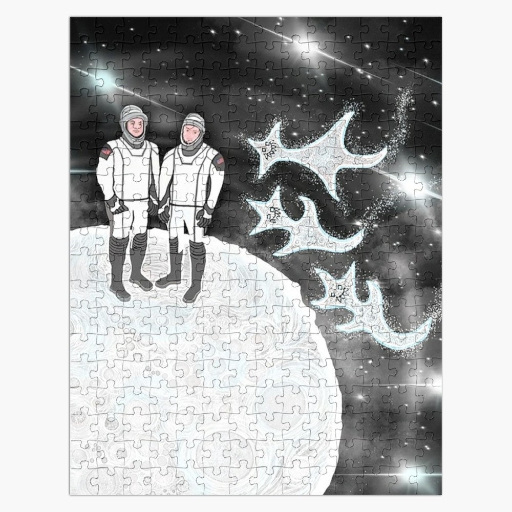 Rectangle Jigsaw Puzzle 5 Sizes 30 to 1000 Pieces Astronauts | Etsy