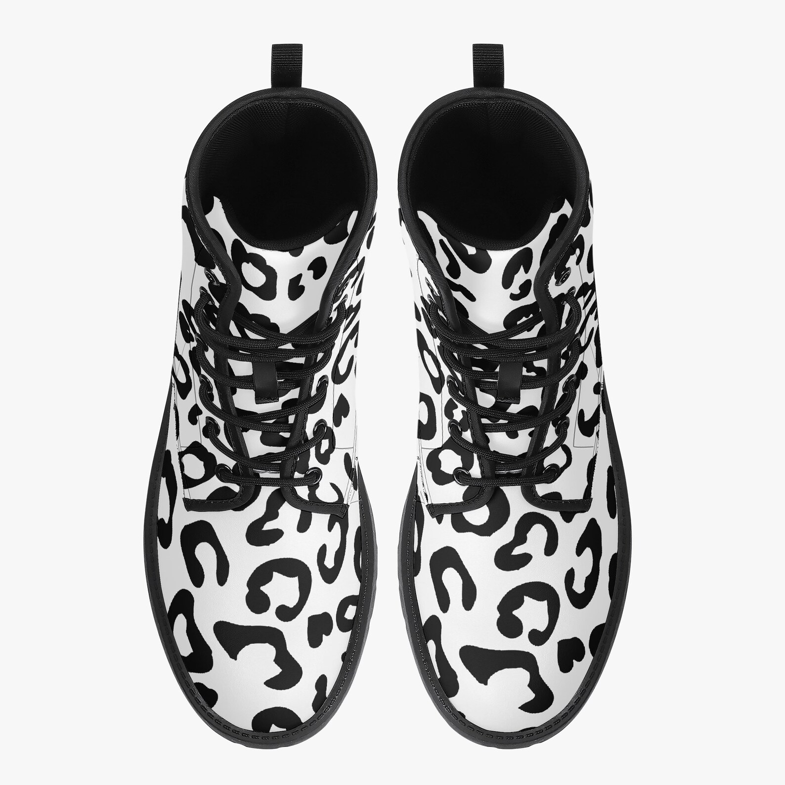 Men's Trendy Leather Boots Snow Leopard Print Jaguar - Etsy