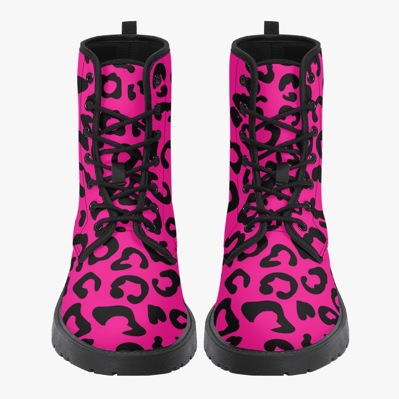Women's Trendy Leather Boots Snow Leopard Print Jaguar - Etsy