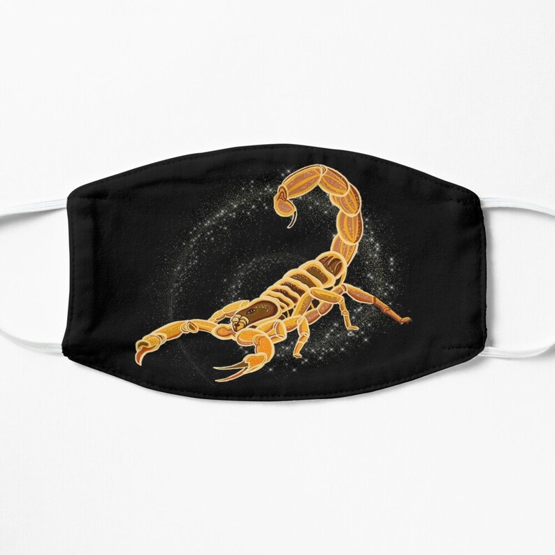 Scorpio Scorpion Zodiac Two Layer Face Mask 4 Sizes Regular - Etsy