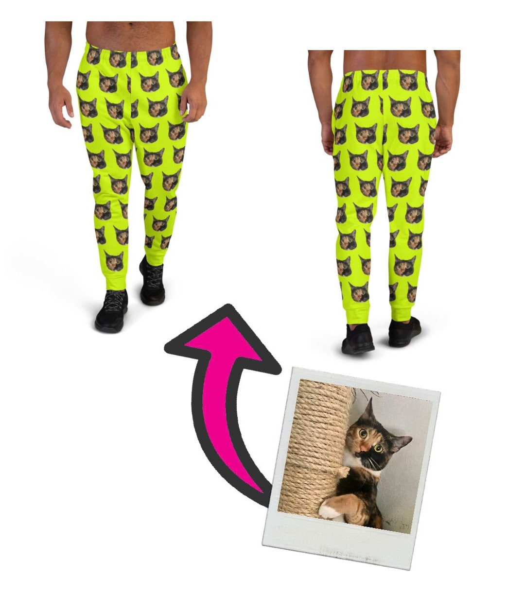 Custom Photo Joggers for Men, Personalized Team Uniform, Custom Design ...