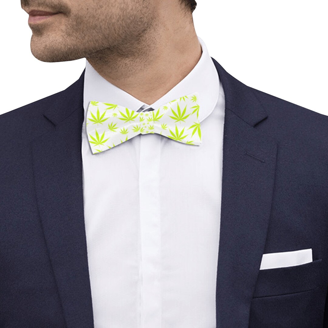 Classic Chic Adjustable Bow Tie Marijuana Cannabis Weed - Etsy
