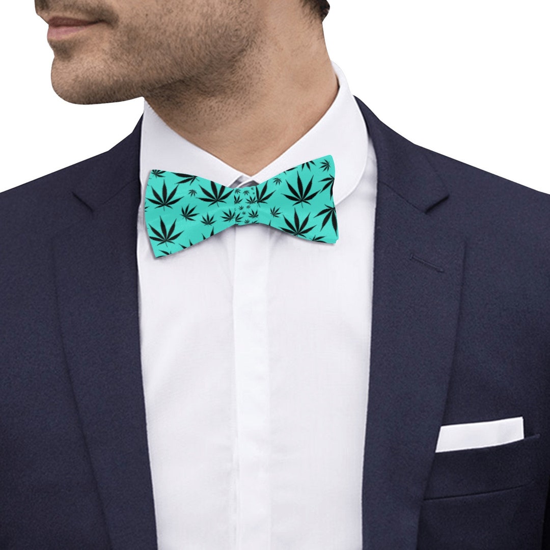 Classic Chic Adjustable Bow Tie Marijuana, Cannabis, Weed, Leaves ...