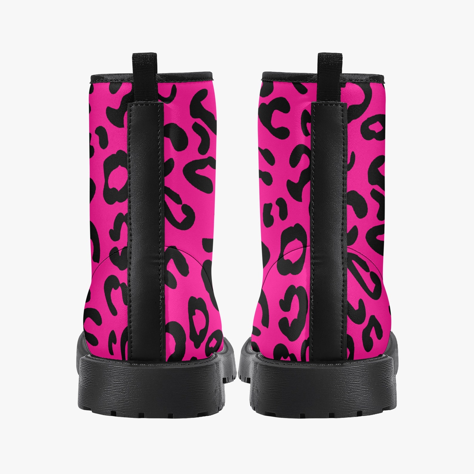 Women's Trendy Leather Boots Snow Leopard Print Jaguar - Etsy