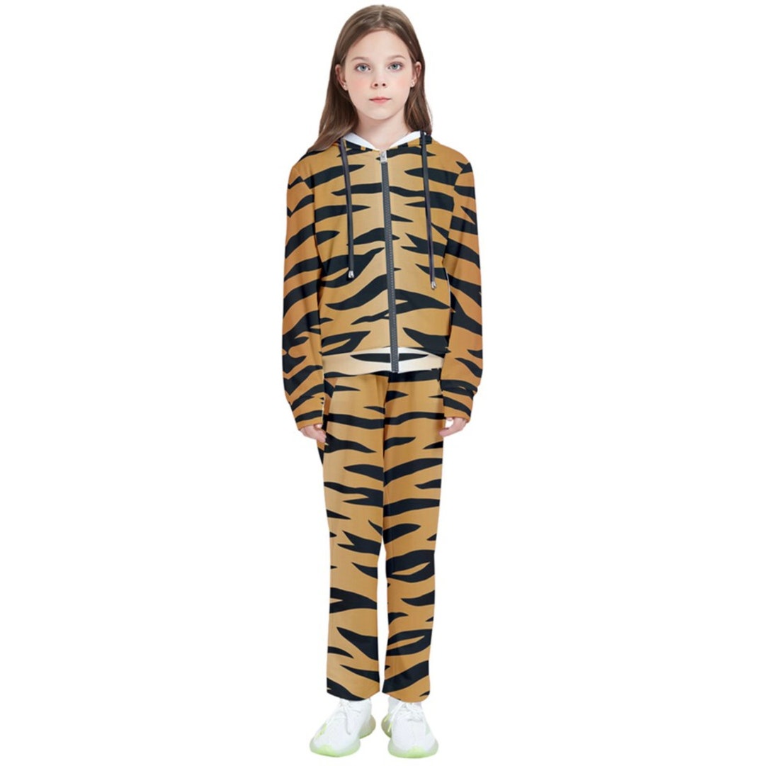 Kids' Tracksuit Tiger Print, Feline, Animal Print, Gift, Gift for ...
