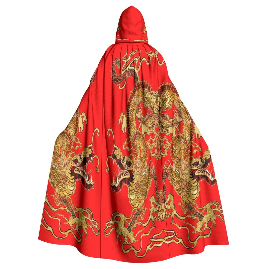 Maru's Feilong Chinese Flying Dragon Hooded Cloak Dragon Cape Chinese ...