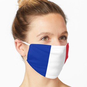 Two Layer Face Mask I LOVE France Country Flag 4 Sizes Regular - Etsy