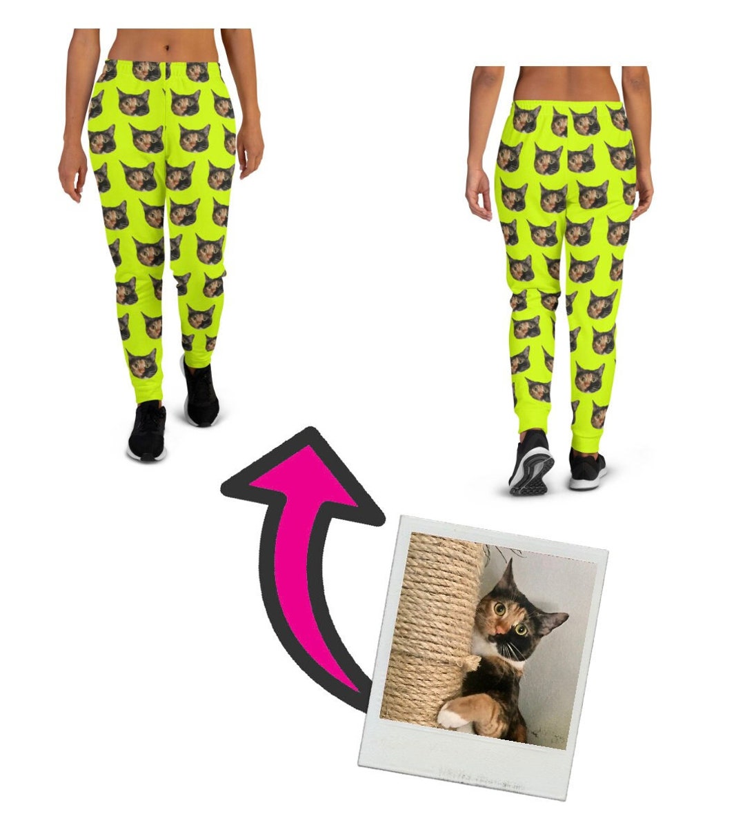 Custom Photo Joggers for Women, Personalized Team Uniform, Custom ...