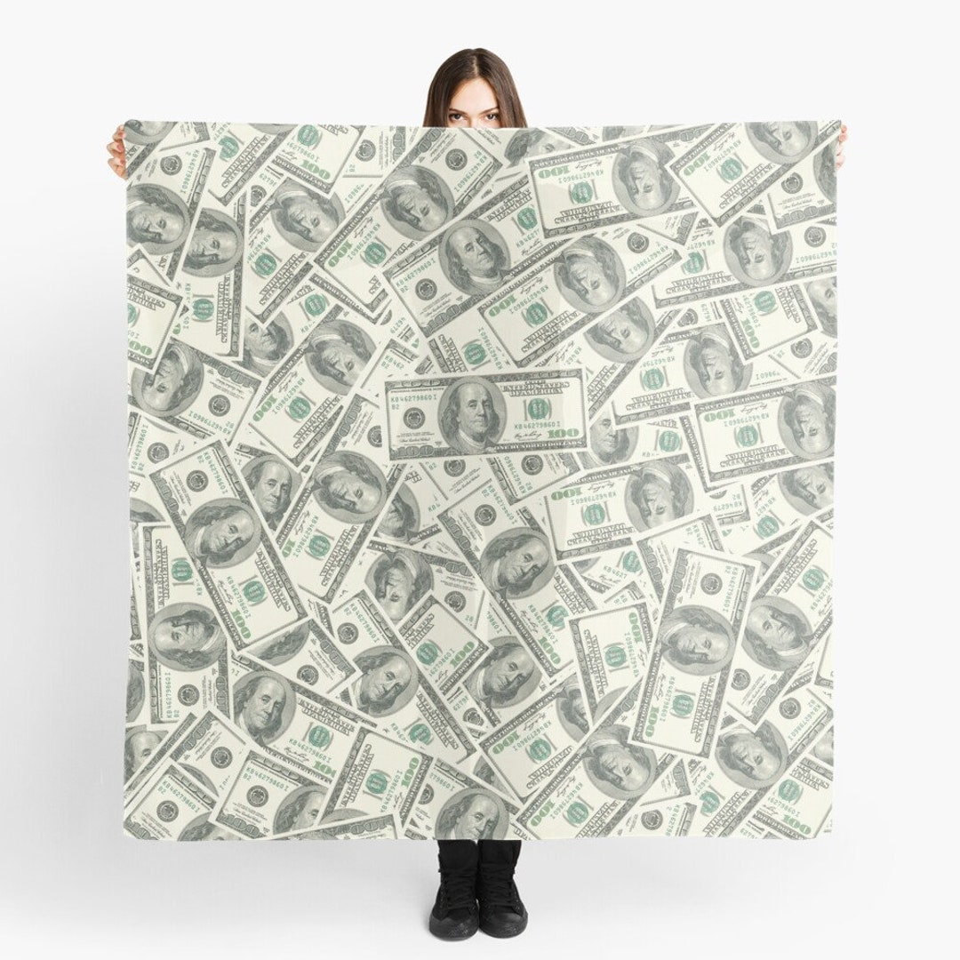 Super Soft Silky Scarf Money Money Money, One Million Dollars, Cash ...