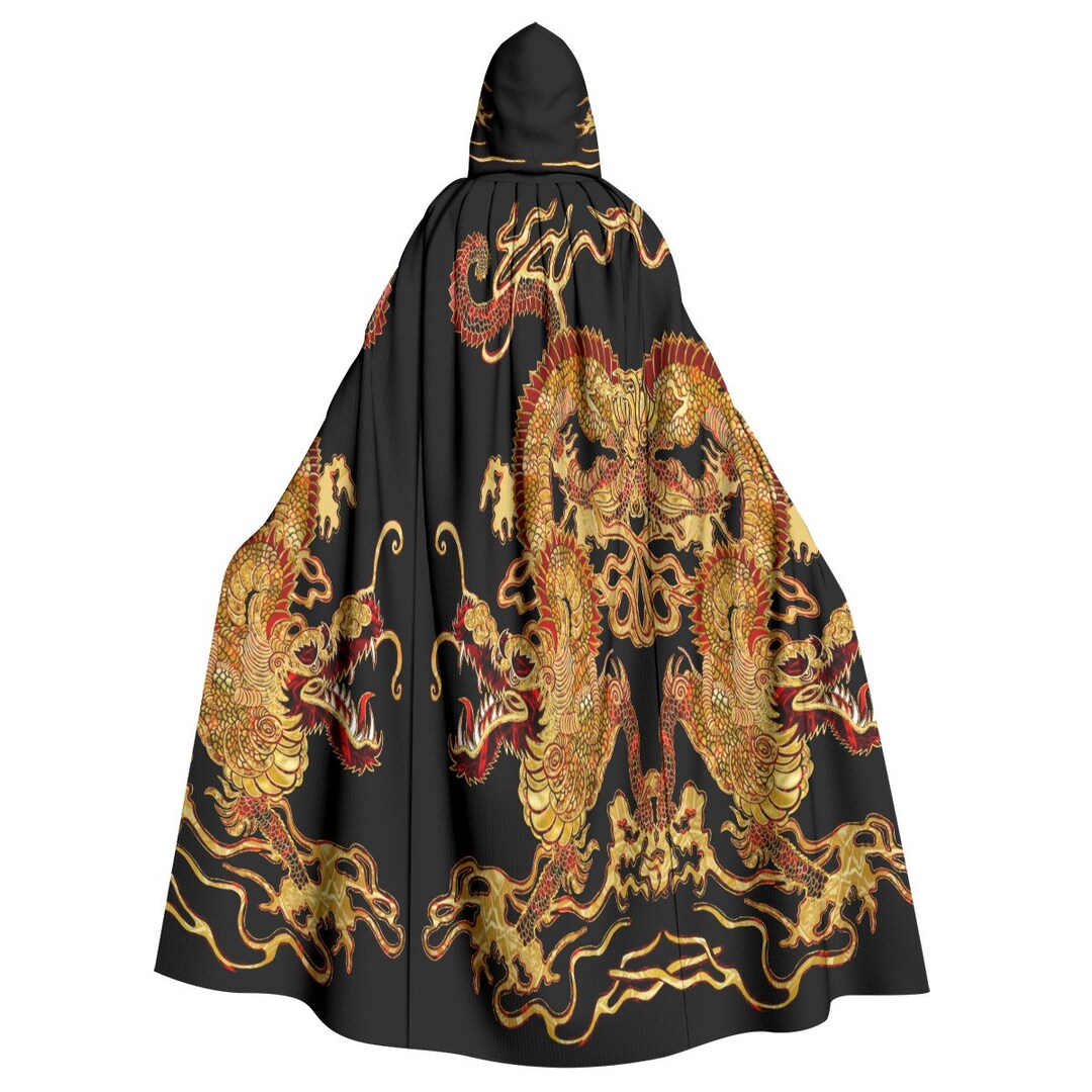 Maru's Feilong Chinese Flying Dragon Hooded Cloak Dragon Cape Chinese ...