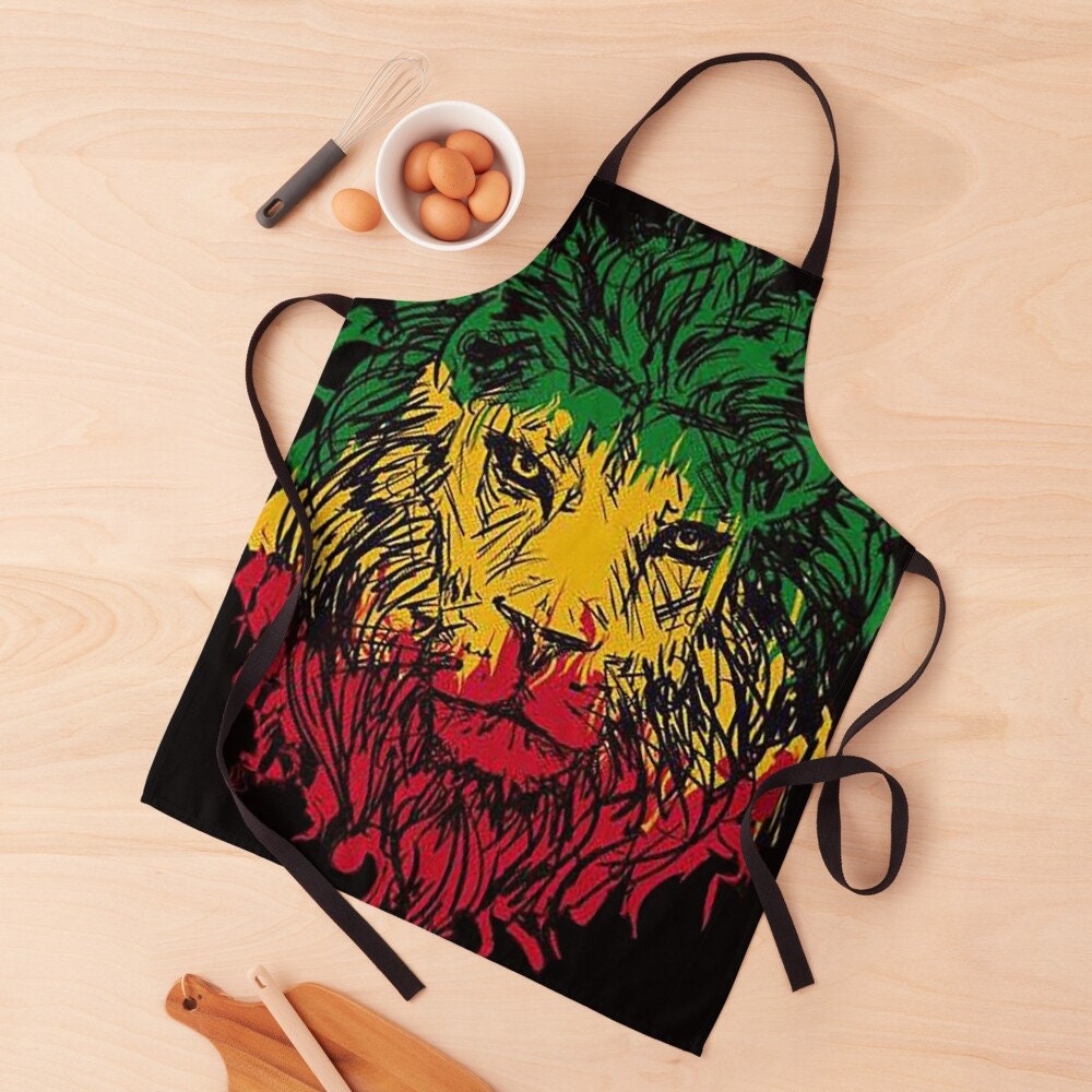 Apron Lion of Judah Rasta Rastafari Jamaica Rastafarian - Etsy