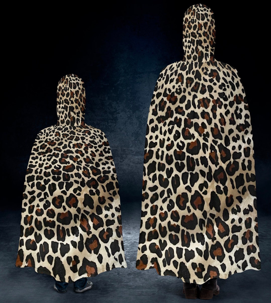 Kids Cloak Leopard Hooded Cloak Leopard Print Cape Leopard Hooded Cape ...