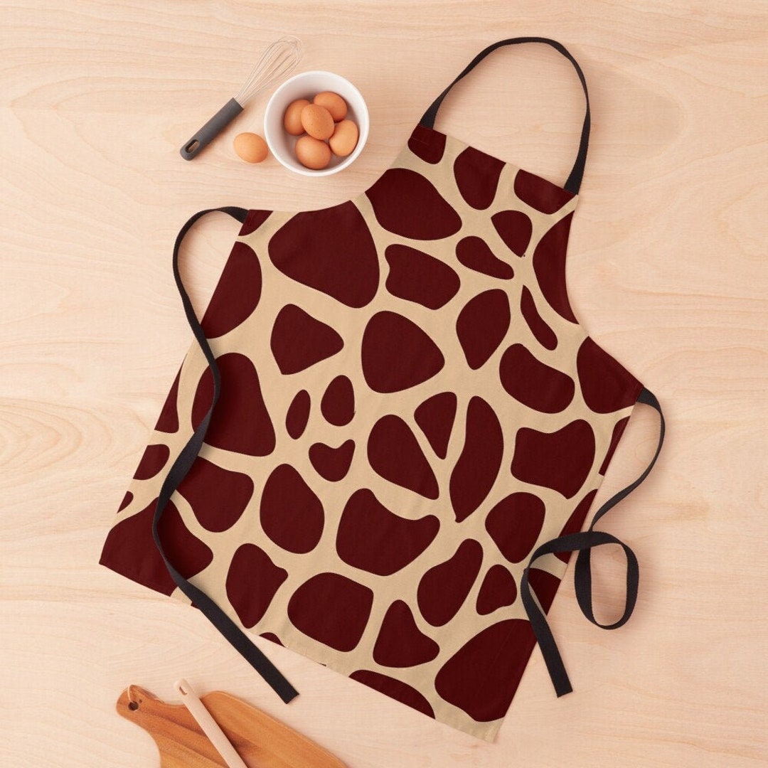 Apron Giraffe Print, Animal Print, Gift for Animal Lovers, Safari ...