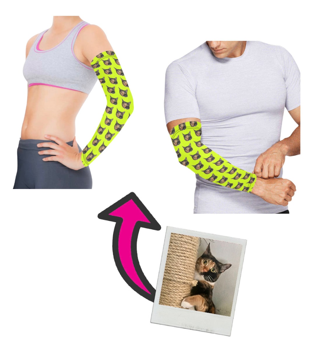 Custom Photo Arm Sleeves, Personalized Arm Sleeves, Custom Design Your ...