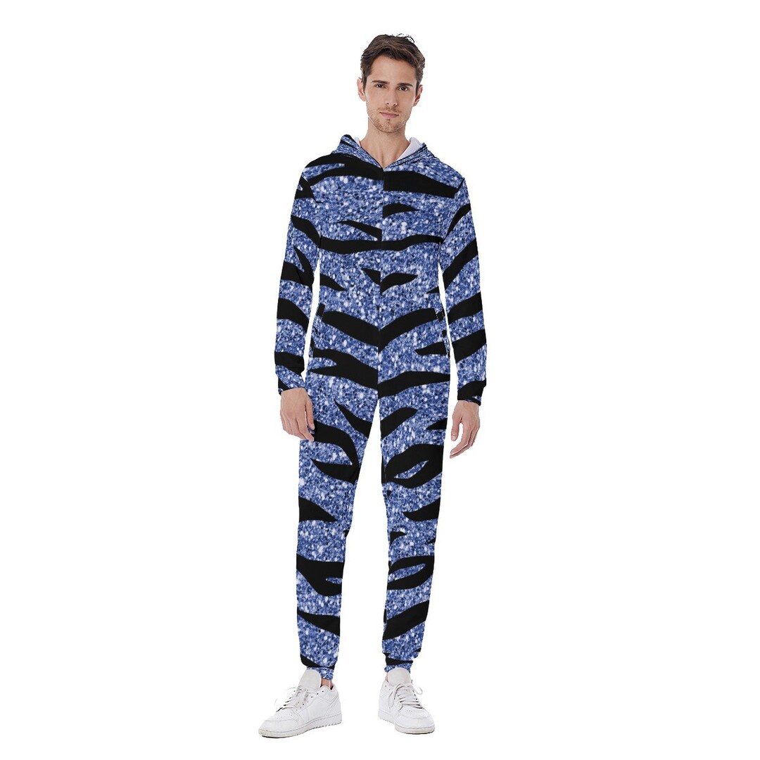 Hooded Onesie Tiger Print, Tiger Onesie, Tiger Print Jumpsuit ...