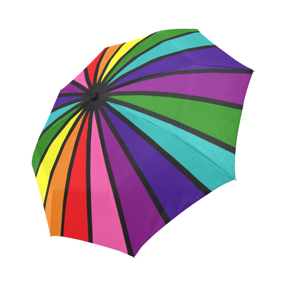Automatic Foldable LGBTQ Rainbow Umbrella Love is Love LGBTQ - Etsy