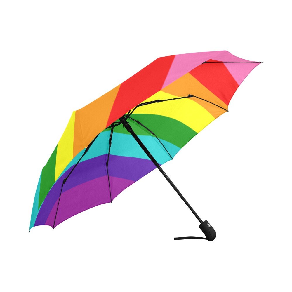 Automatic Foldable LGBTQ Rainbow Umbrella Love is Love LGBTQ - Etsy