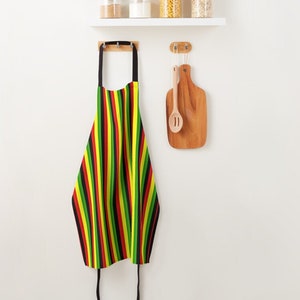 Rasta Flag Apron, Rastafari, Jamaica, Rastafarian, Reggae, Ethiopia ...