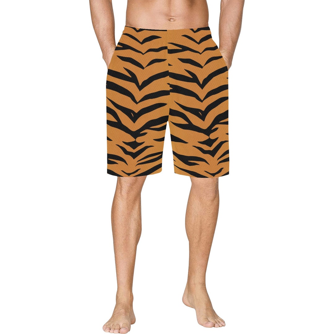 Basketball Shorts Tiger Print, Tiger Basketball Shorts, Animal Print ...