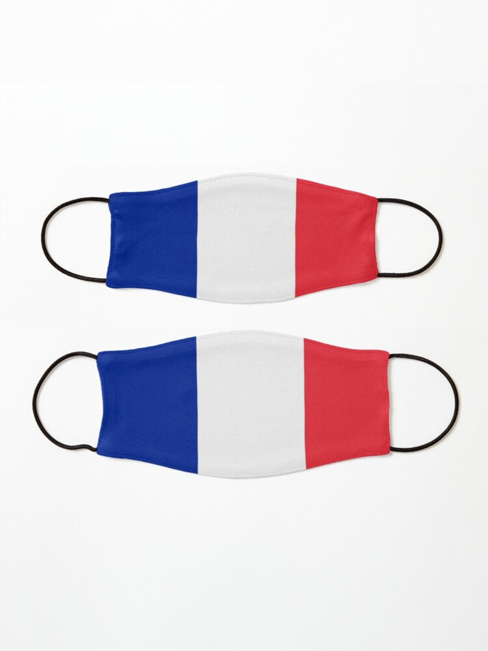 Two Layer Face Mask I LOVE France Country Flag 4 Sizes Regular | Etsy