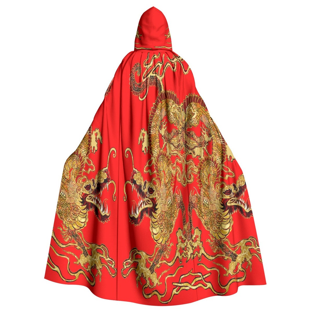 Maru's Feilong Chinese Flying Dragon Hooded Cloak Dragon Cape Chinese ...