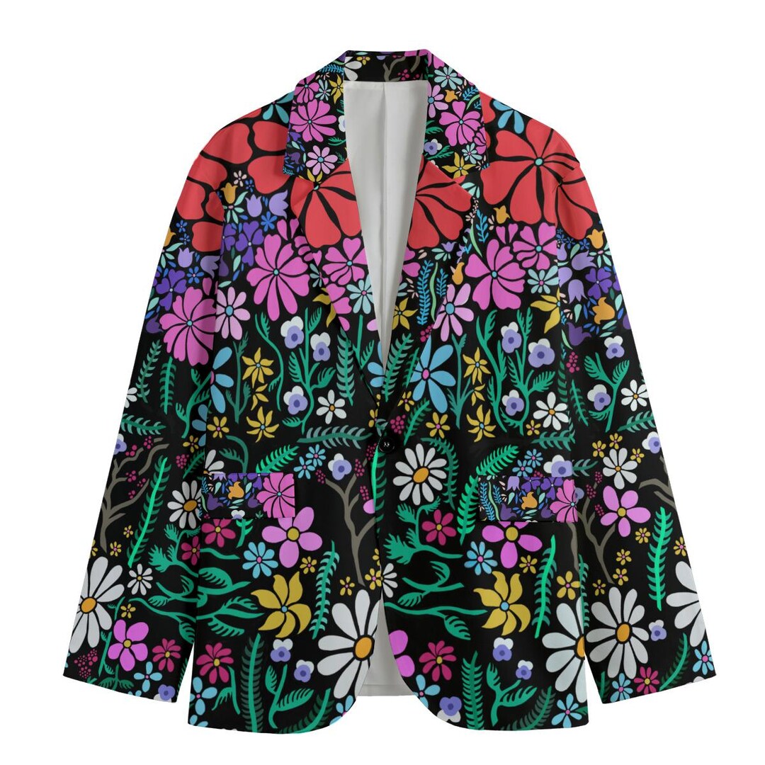 Men's Casual Blazer Flowers Field by Maru, Flowers Blazer, Field of ...