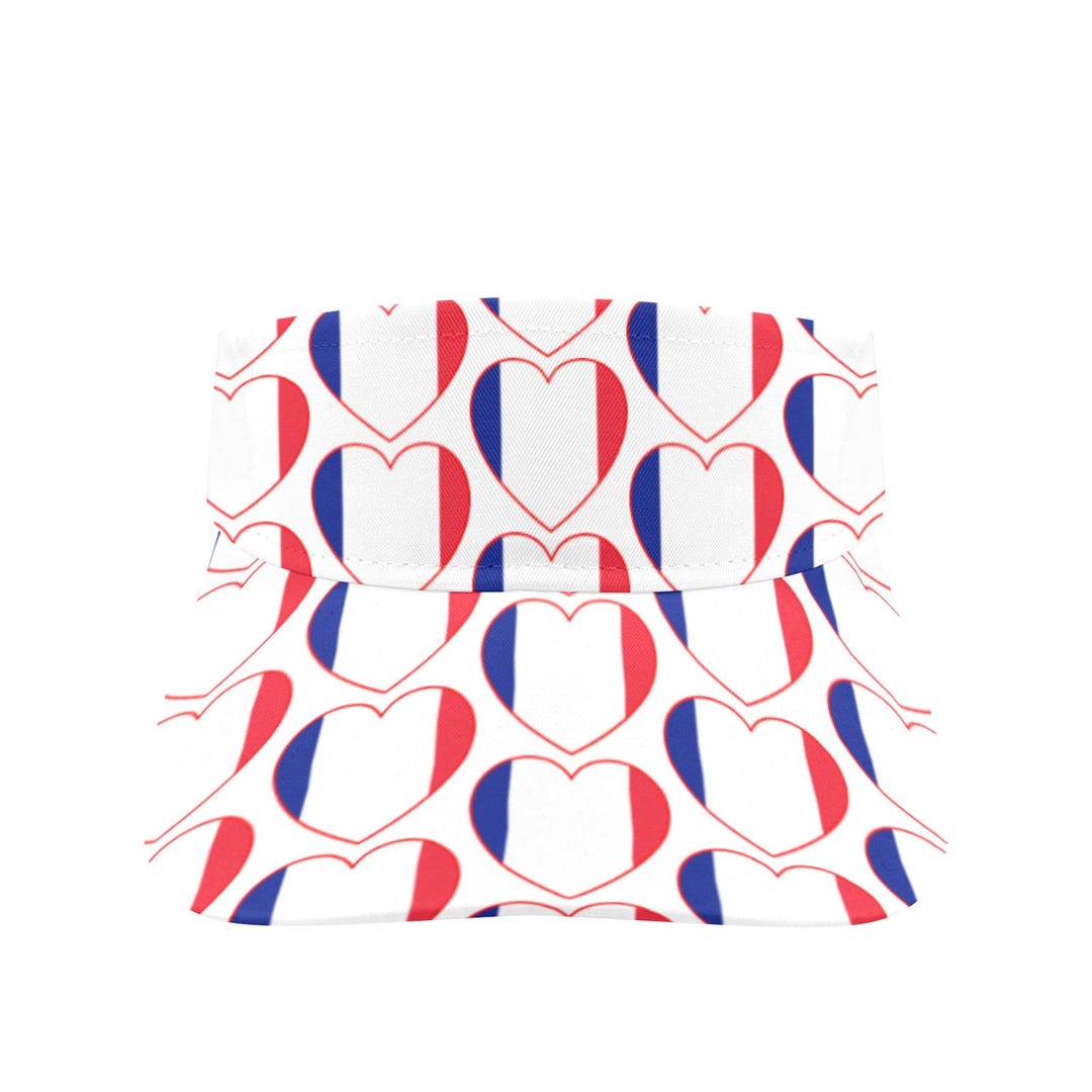 I Love France Sport Visor French Flag Sport Visor France Flag Sports ...