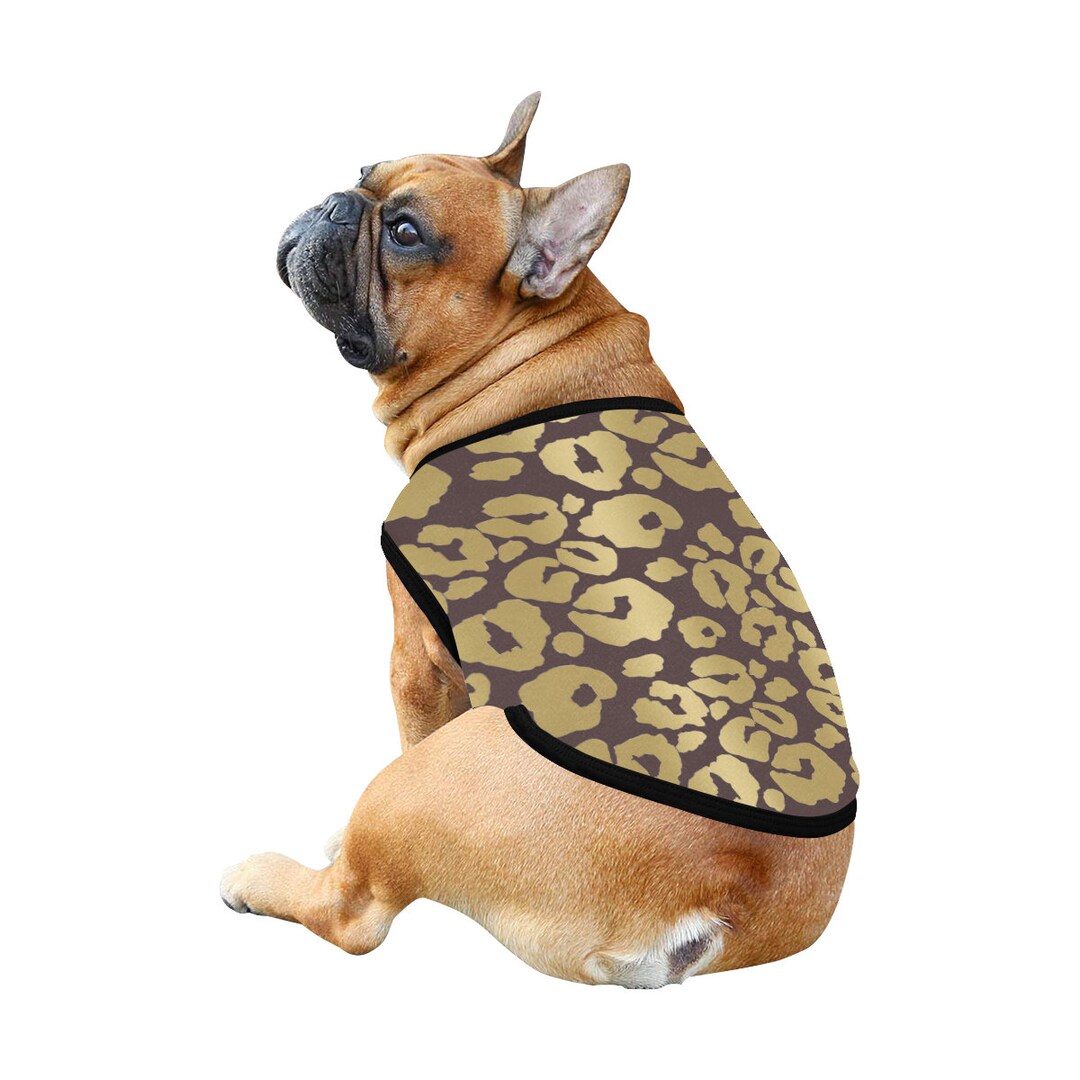 Leopard Print Dog Shirt, Dog Tank Top, Dog T-shirt, Dog Clothes, Gifts ...