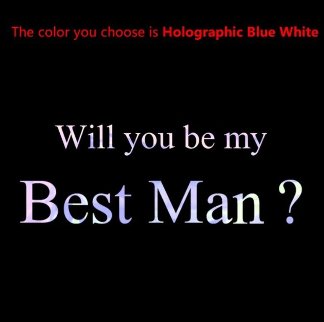 Stickers Bridesmaids Gifts Box Best Man Stickers Groomsmen Proposal ...