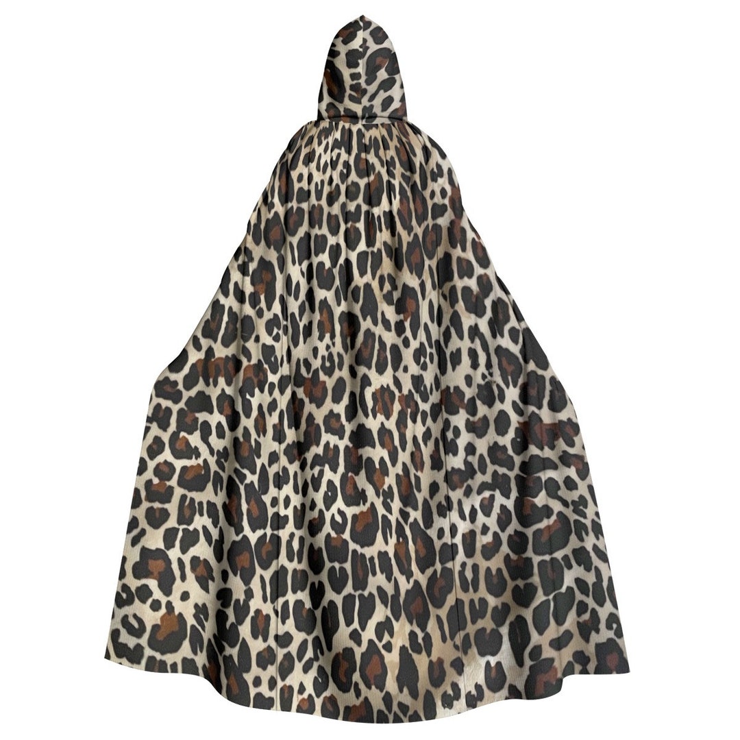 Cloak Leopard Hooded Cloak Leopard Print Cape Leopard Hooded Cape ...